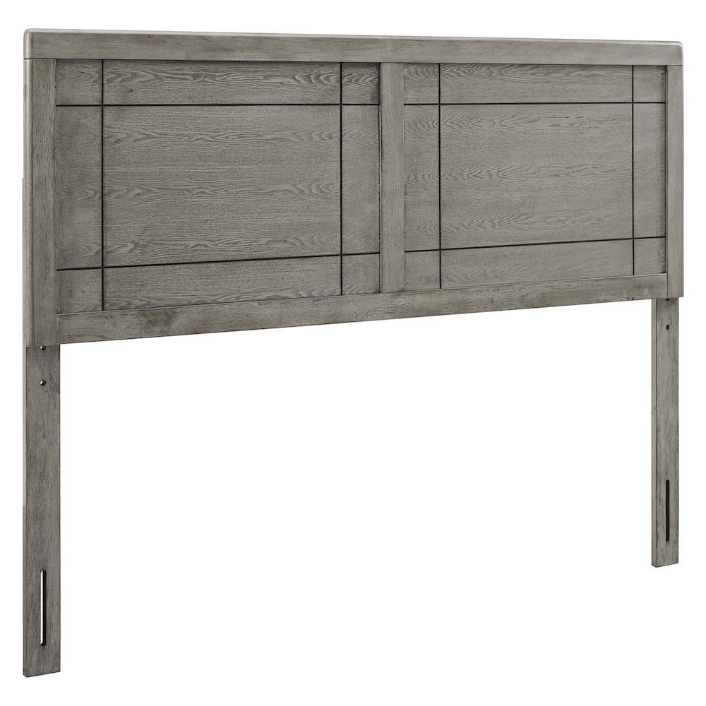 Modway Archie Twin Modern Rubberwood and MDF Headboard in Gray ...