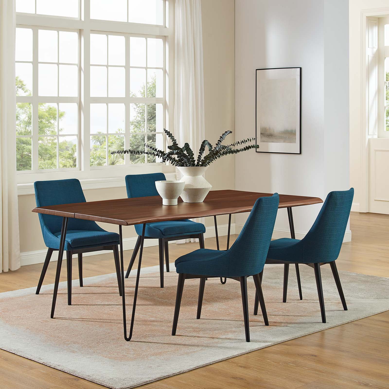 Modway Ardor 74" Live Edge Acacia Wood Acacia Wood Dining Table in ...