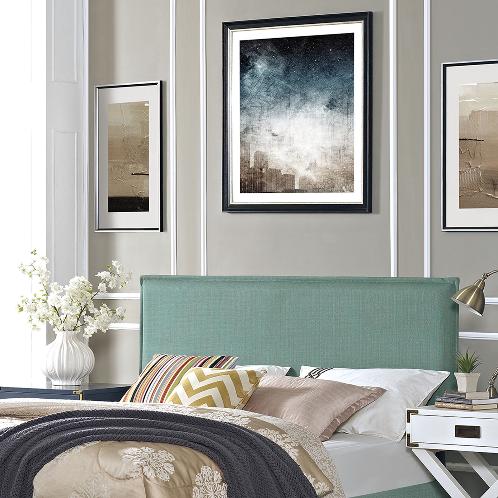 Modway Camille Upholstered Headboard, Multiple Sizes and Colors ...