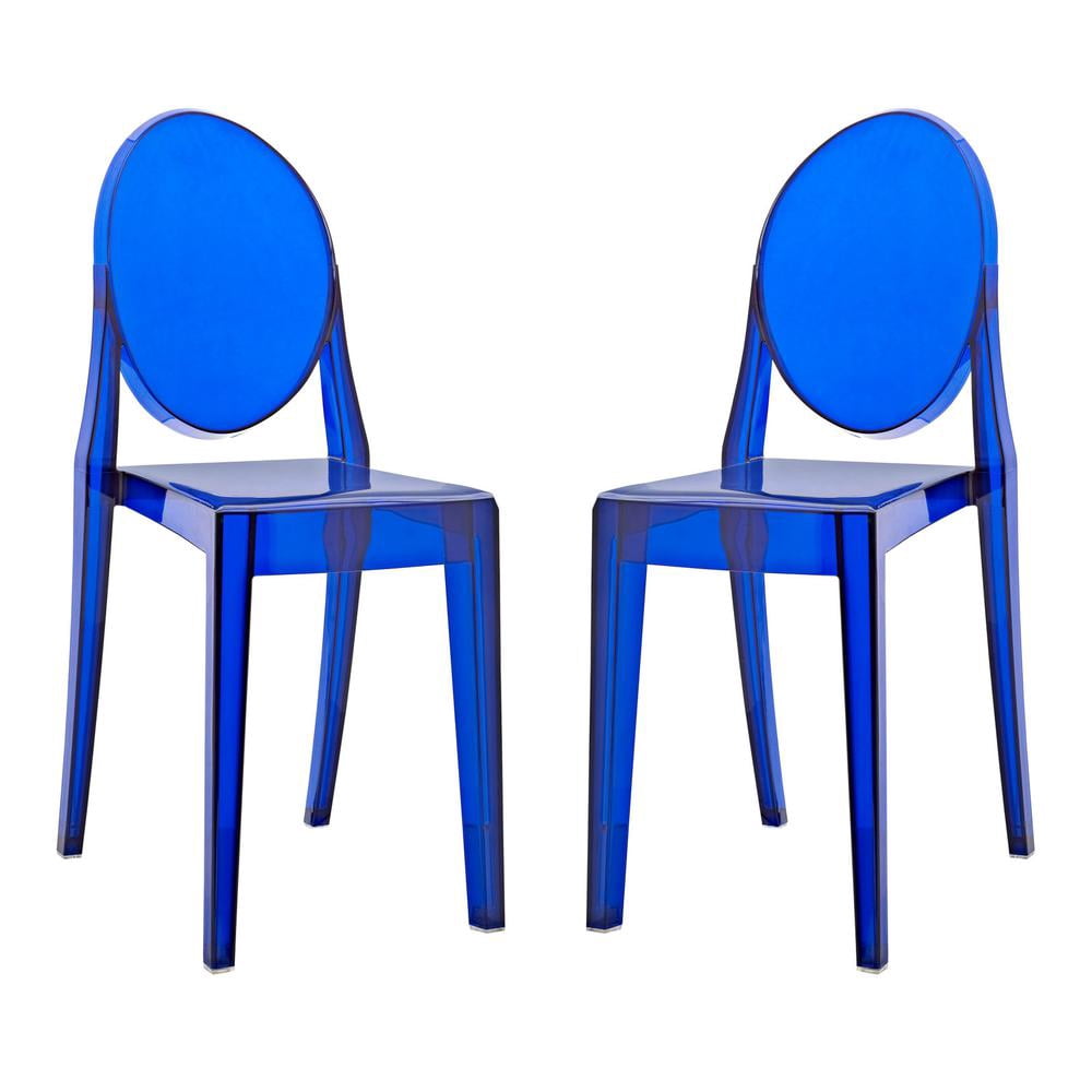 Casper Dining Chairs Set of 2-Color:Blue - Walmart.com