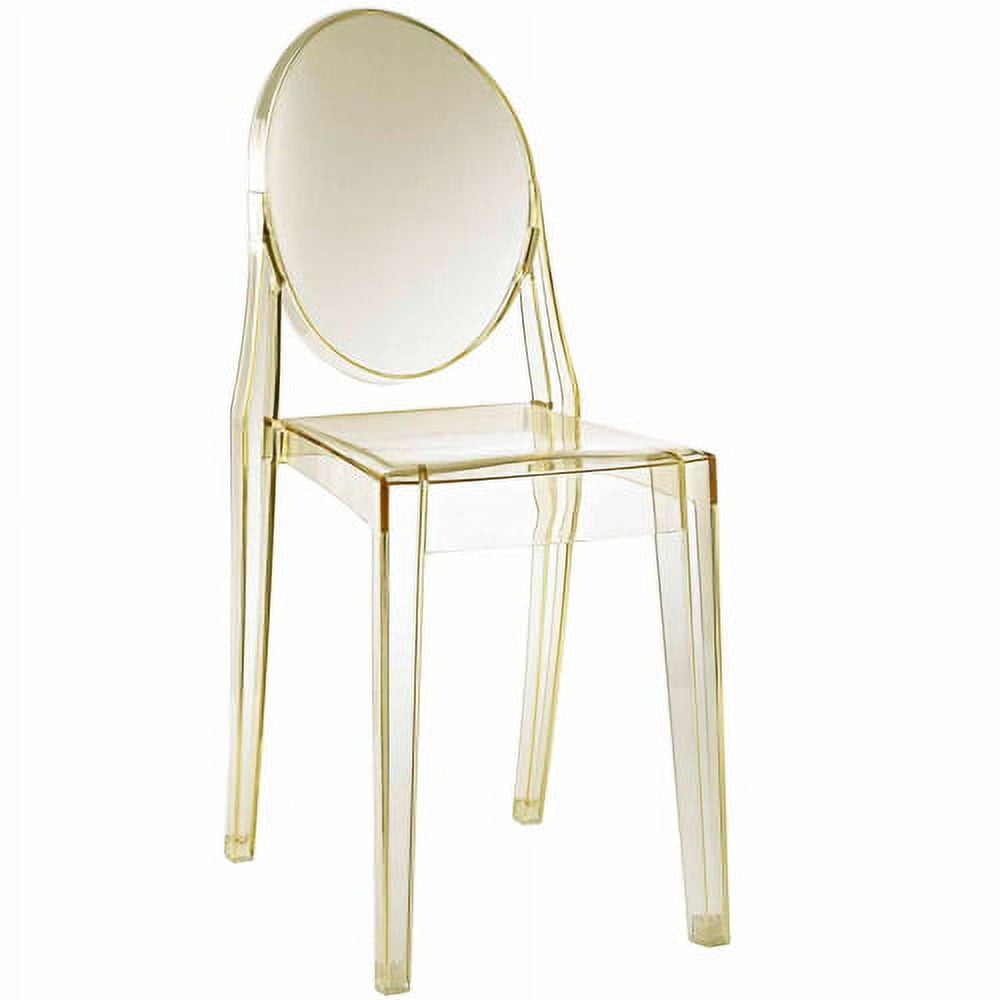 Modway Casper Stackable Dining Side Chair, Yellow, Durable ...