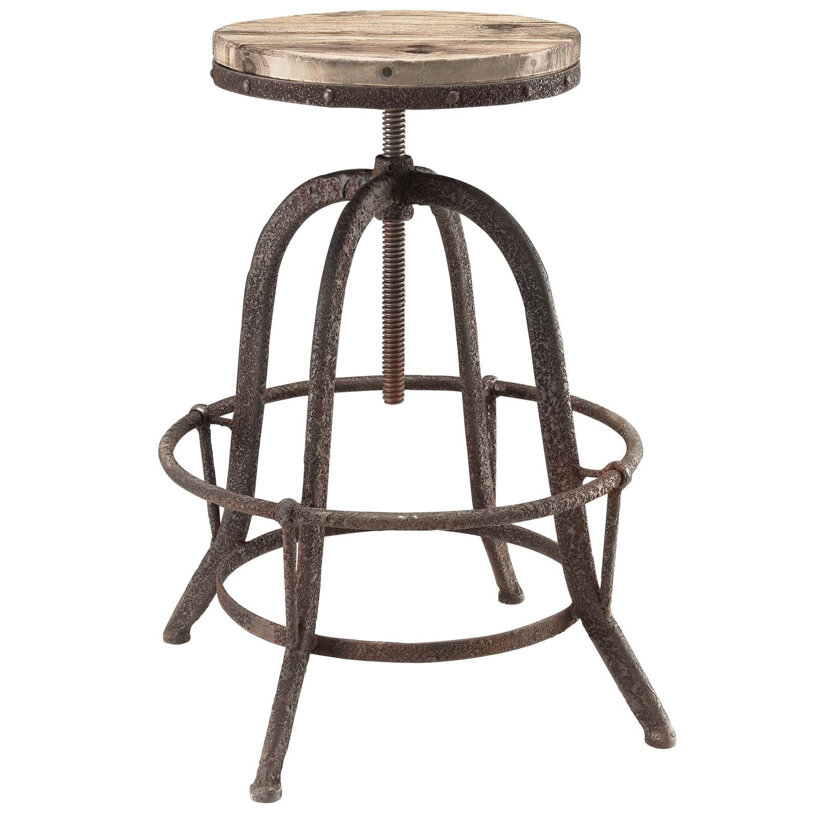 Collect Wood Top Bar Stool - Brown - Walmart.com