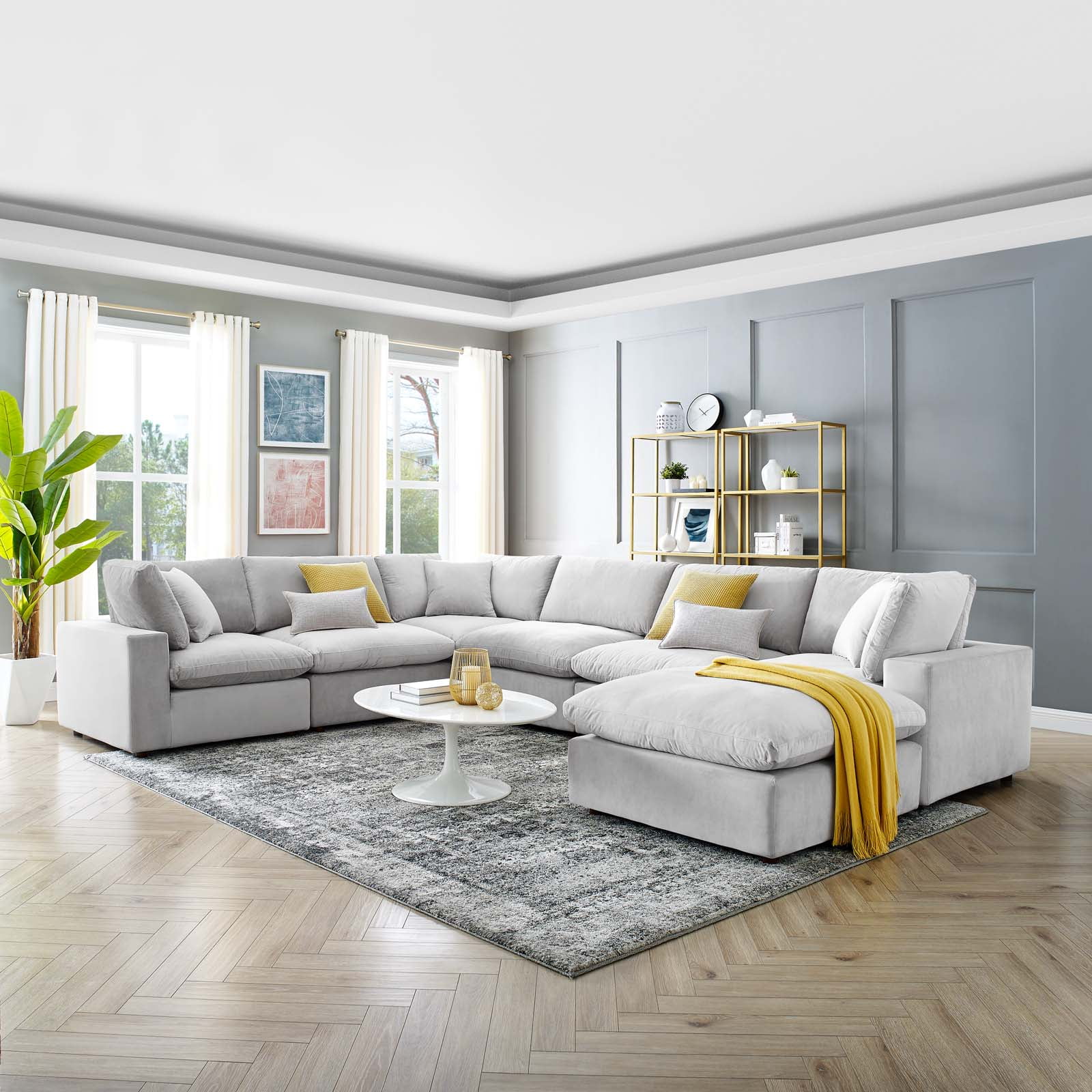 Heather gray sectional store