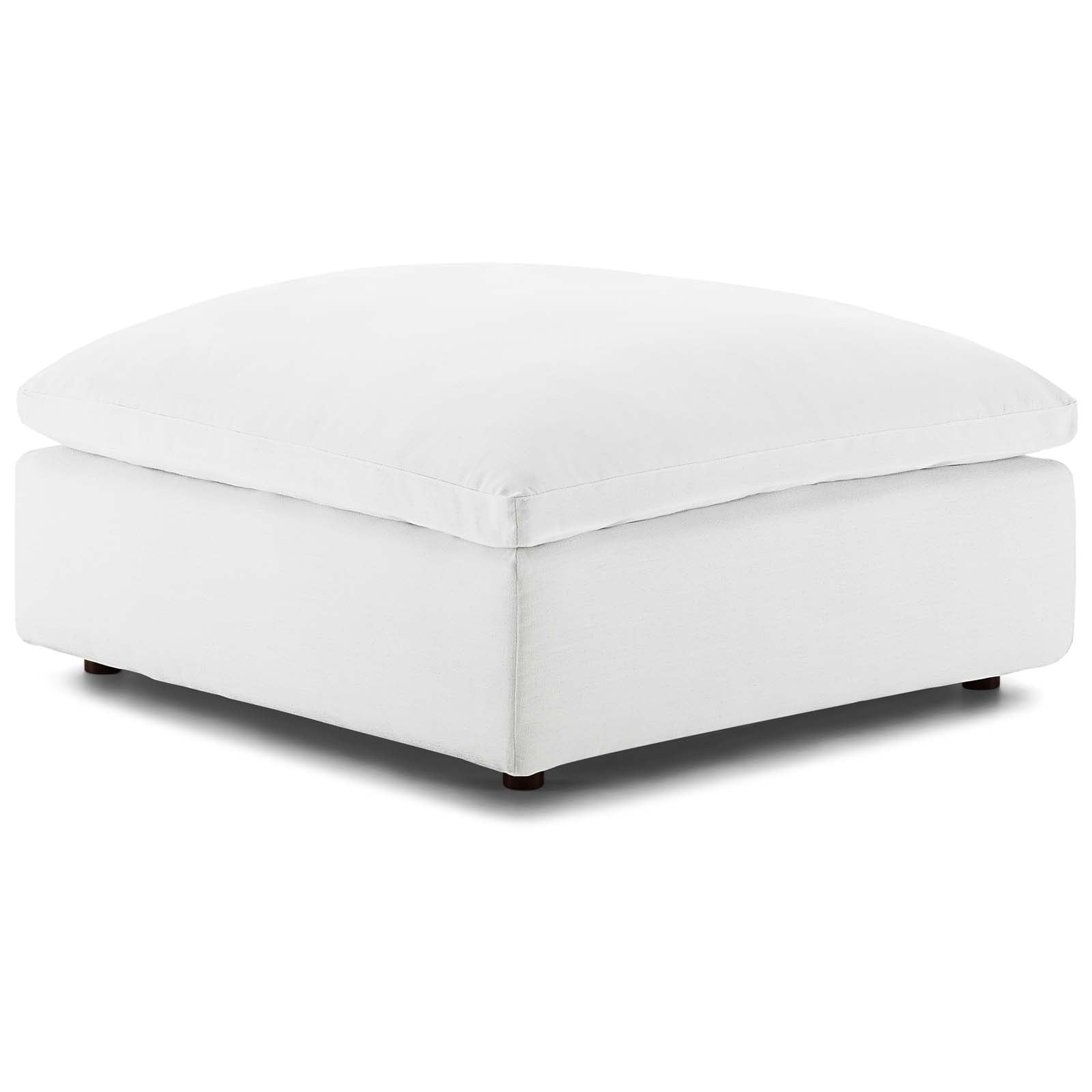 Modway Commix Down Filled Overstuffed Ottoman in White - Walmart.com