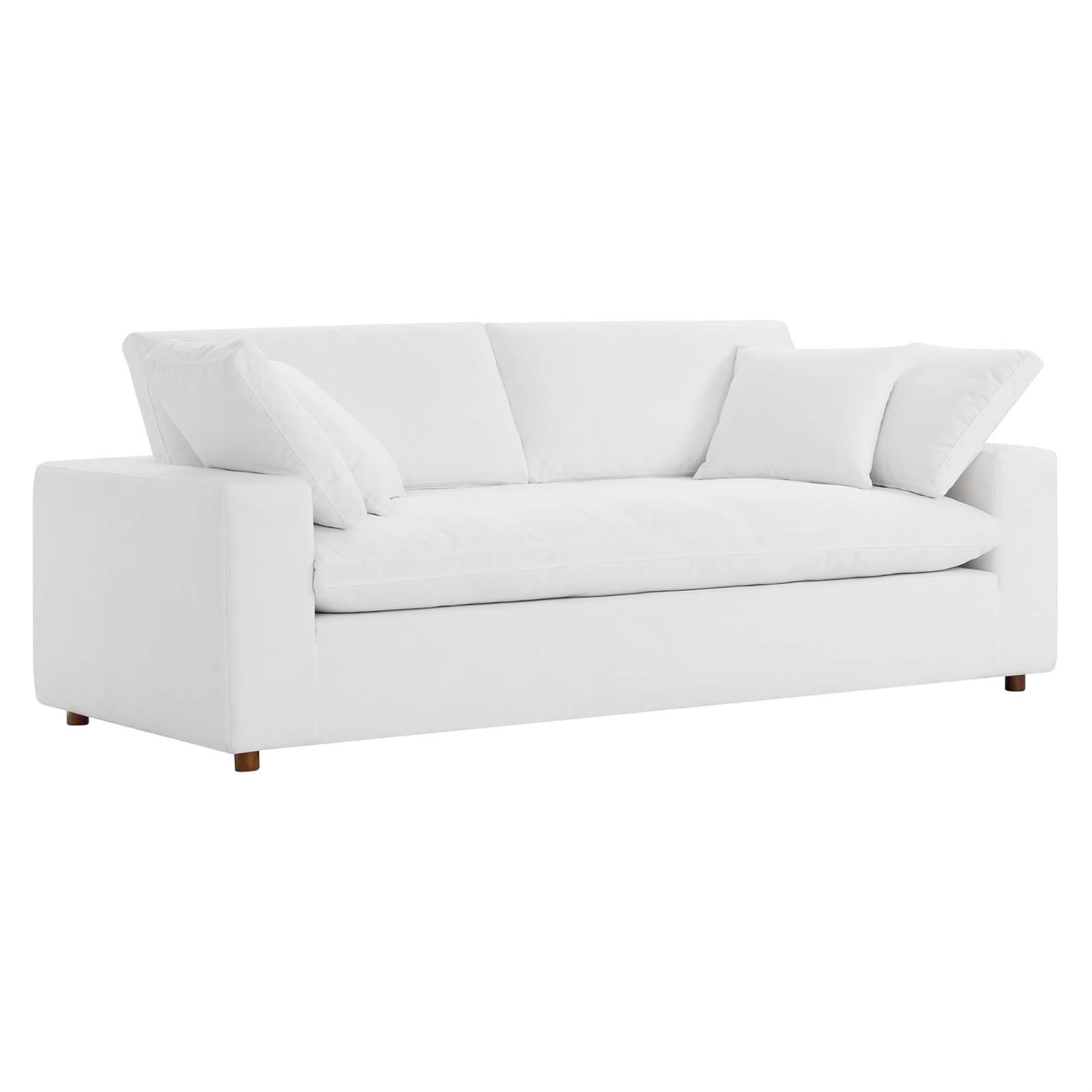 Modway Commix Down Filled Overstuffed Sofa in Pure White - Walmart.com