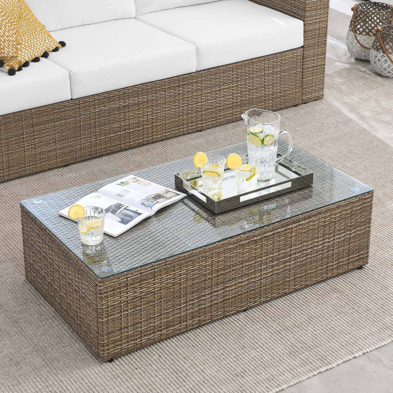 Modway Convene Outdoor Patio Outdoor Patio Coffee Table in - Walmart.com