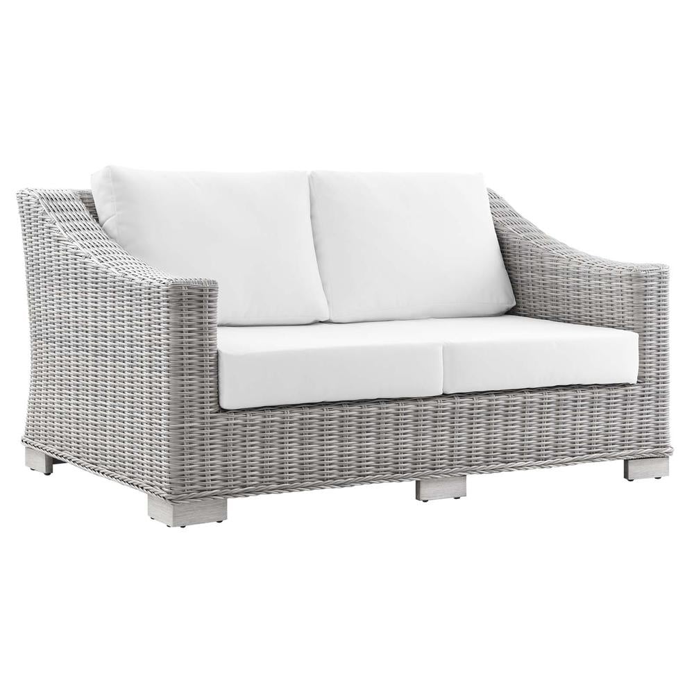 Modway Conway Outdoor Patio Wicker Rattan Loveseat - Walmart.com