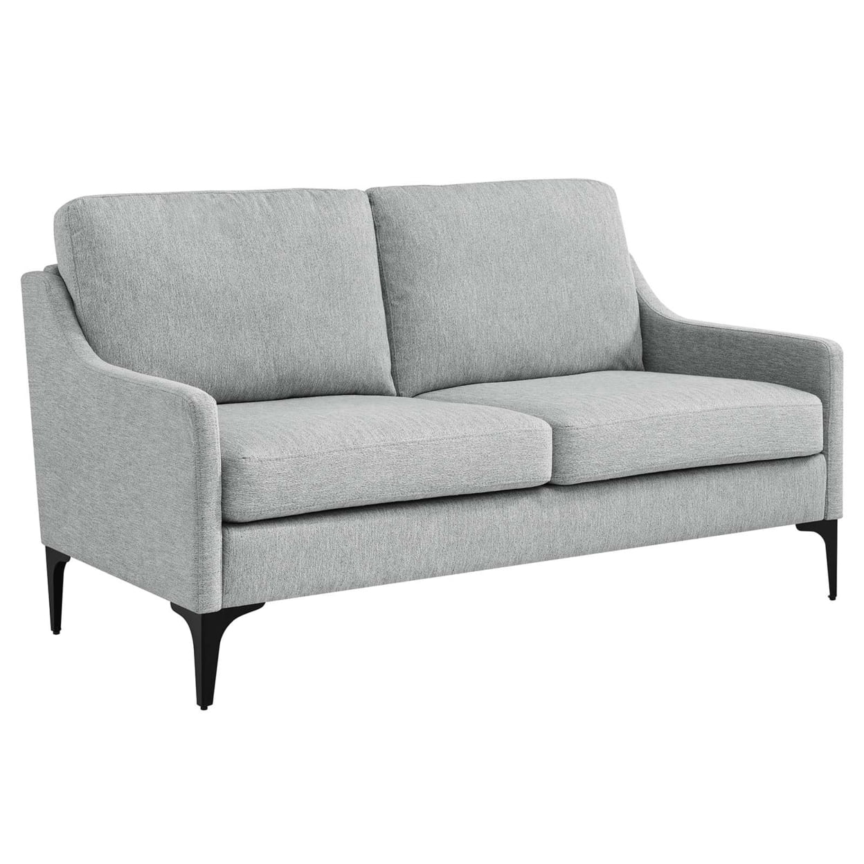 Corland Upholstered Fabric Loveseat - Walmart.com