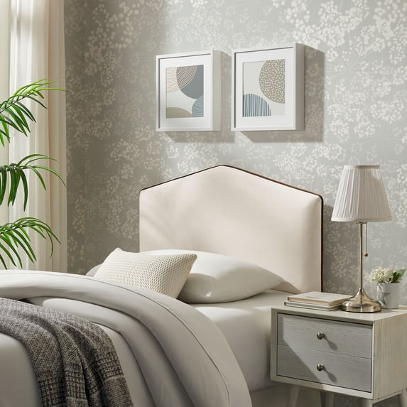 Cosette Performance Velvet Twin Size Headboard in Alabaster - Walmart.com
