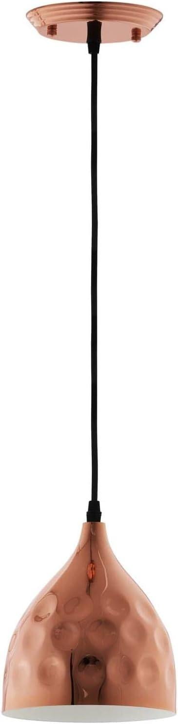 Modway Dimple Contemporary Modern Bell Shade 6.5" Hanging Ceiling Light ...