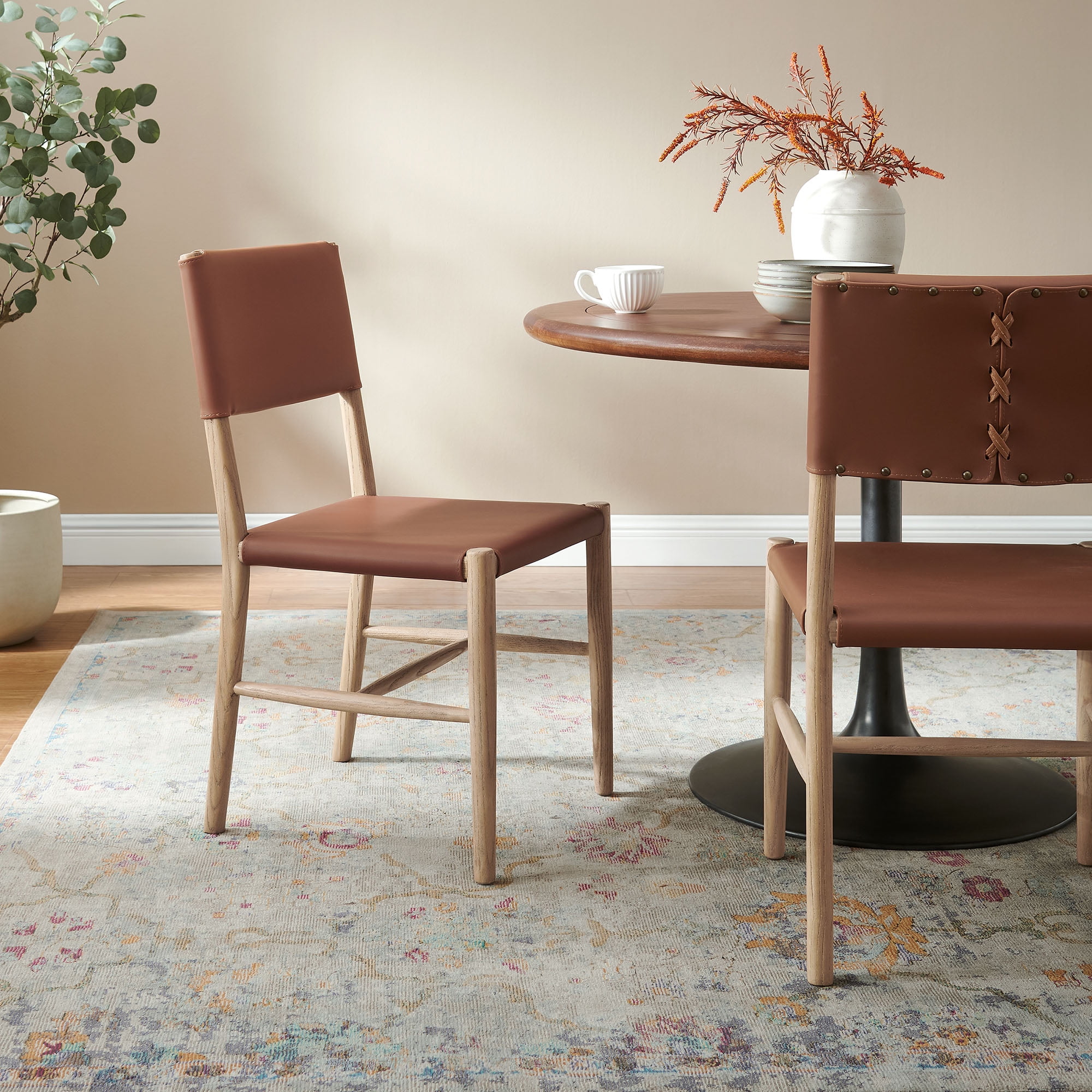 Dover Dining Side Chairs Set of 2 in Natural - Walmart.com