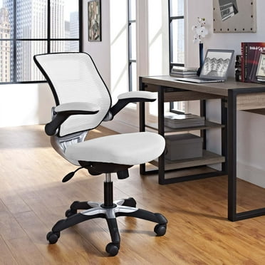OSP Home Furnishings Riley Office Chair with White Mesh Seat and Back ...