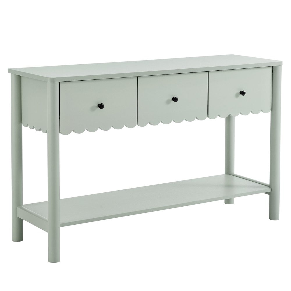 Modway Emmeline 3-Drawer Scalloped Console Table - Walmart.com