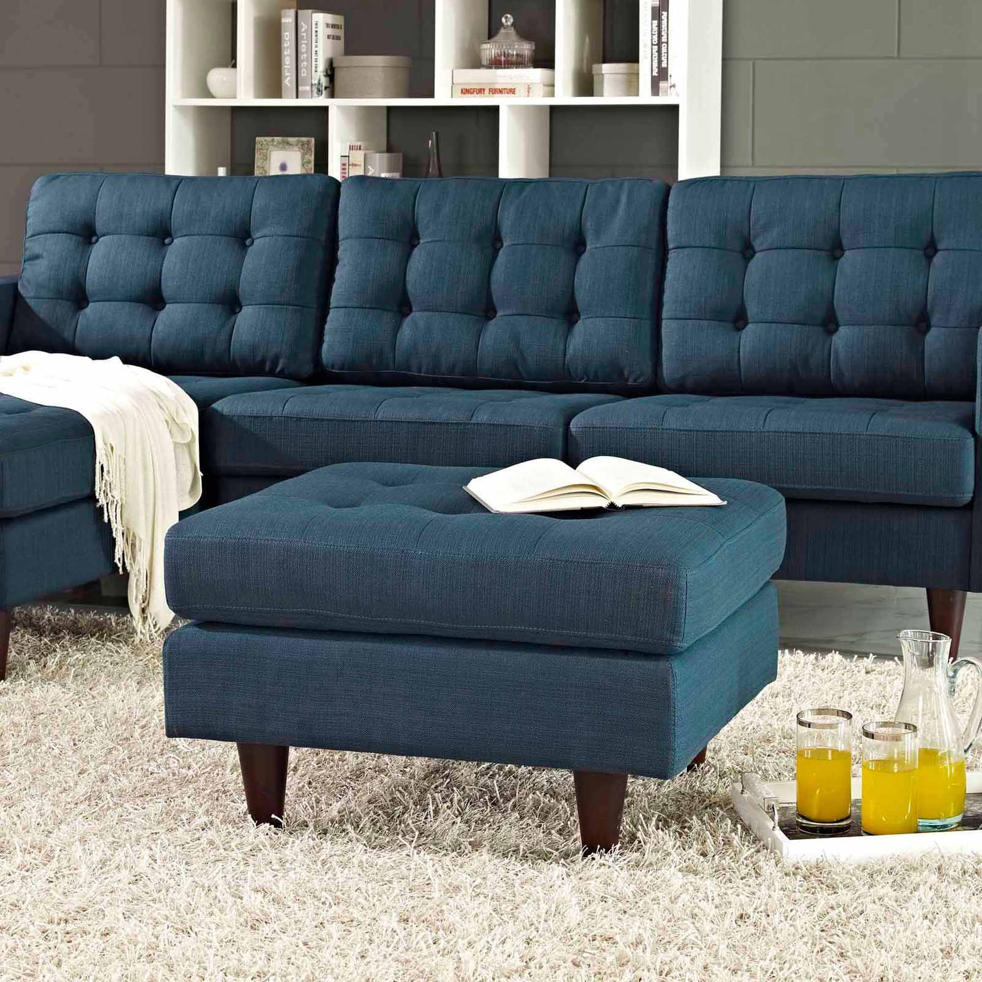 Modway Empress Upholstered Ottoman, Multiple Colors - Walmart.com