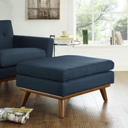 Modway Empress Upholstered Fabric Large Ottoman in Granite - Walmart.com