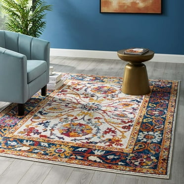 Abacasa Napa Dante Gray-Tan-Ivory 5x8 Area Rug - Walmart.com