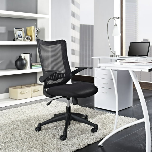 Modway Explorer Mid Back Mesh Office Chair in Black - Walmart.com