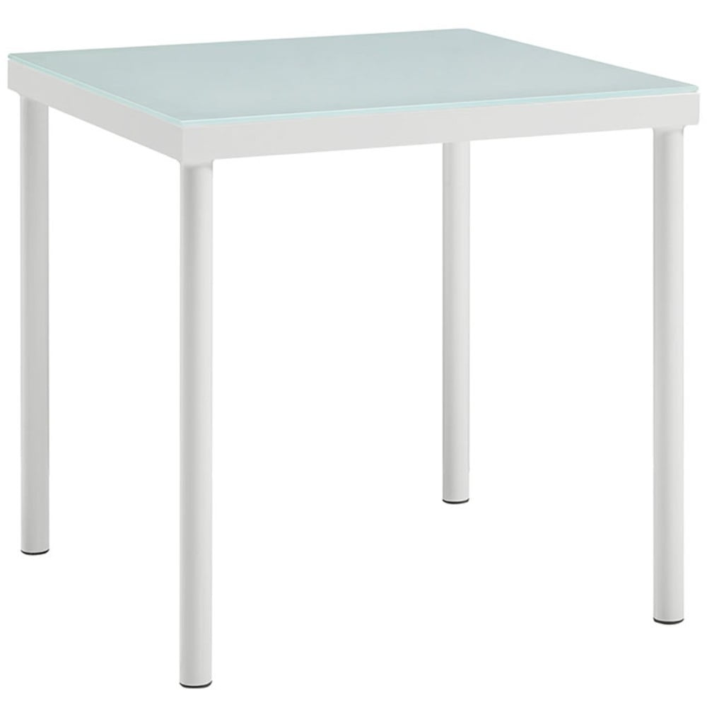 Harmony Outdoor Patio Aluminum Side Table White - Walmart.com