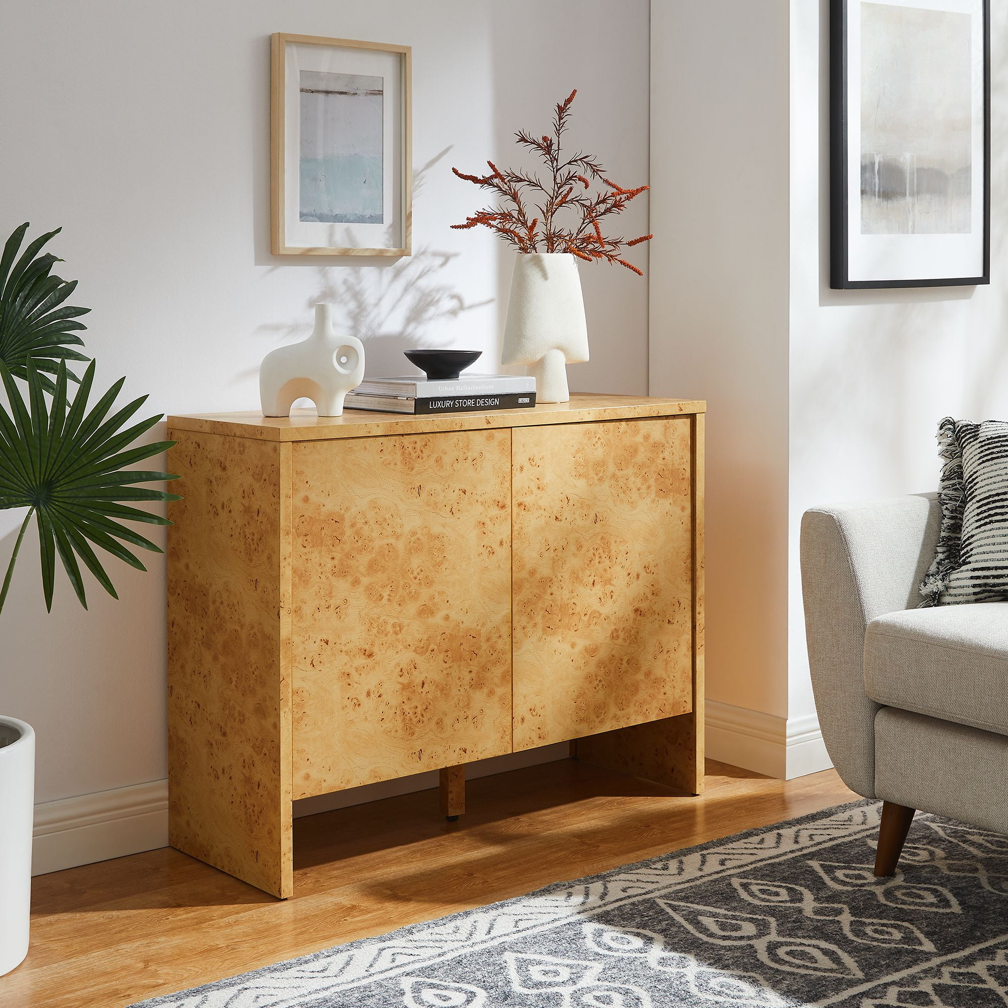Modway Hudson 40" Burl Wood Sideboard - Walmart.com