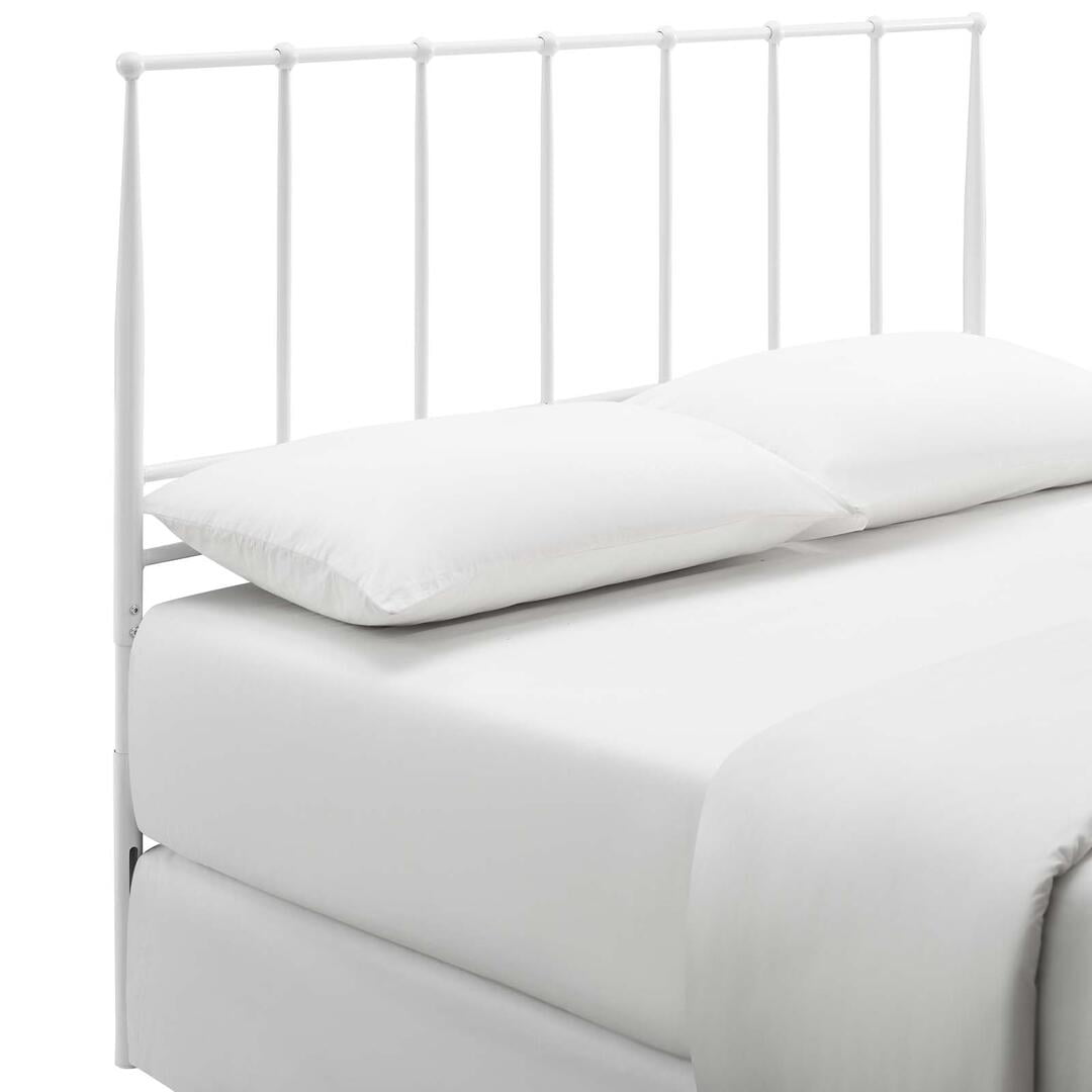 Modway Kiana King Metal Stainless Steel Headboard, White - Walmart.com