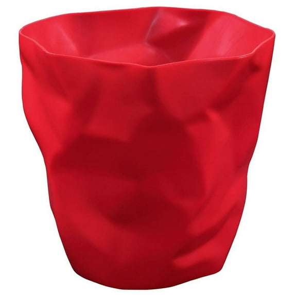 Modway Lava Plastic Trash Can in Red - Walmart.com