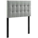 Modway, Lily Twin Upholstered Headboard Gray, Deep Tufted Polyester ...