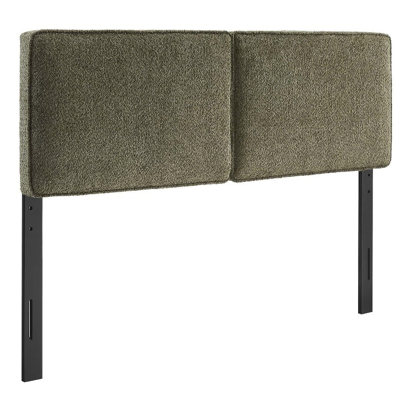 Modway Lindee Boucle Fabric Queen Headboard in Sage - Walmart.com