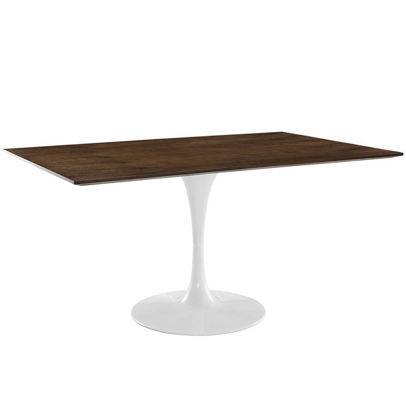 Modway Lippa Dining Table in Walnut - Walmart.com