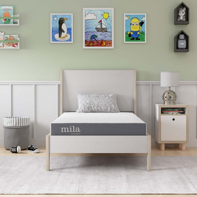 "Modway Mila 6"" Memory Foam Narrow Twin Mattress, Single Size, Child ...