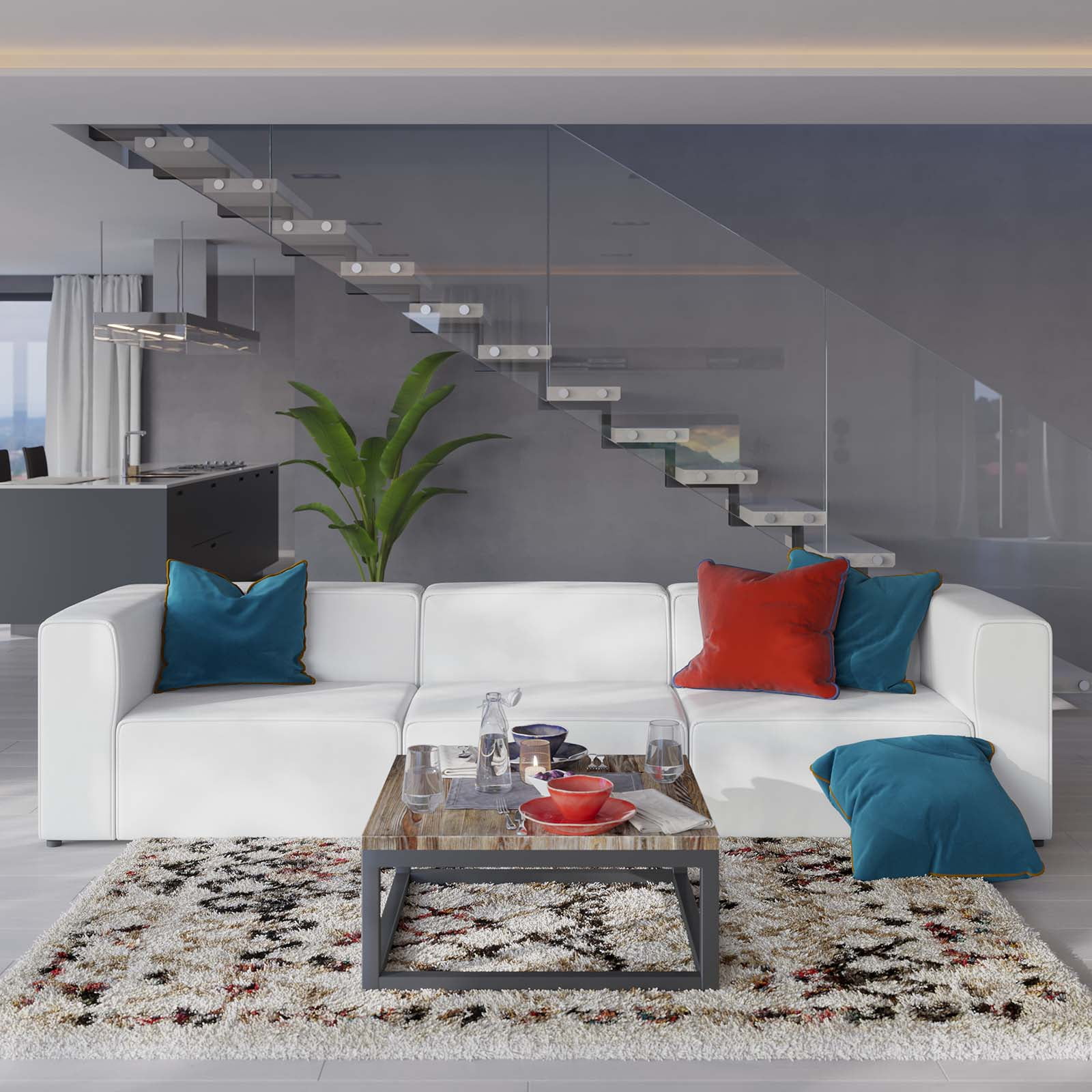 Modway Mingle 3-Piece Faux Leather Couch Set for Living Room, White ...