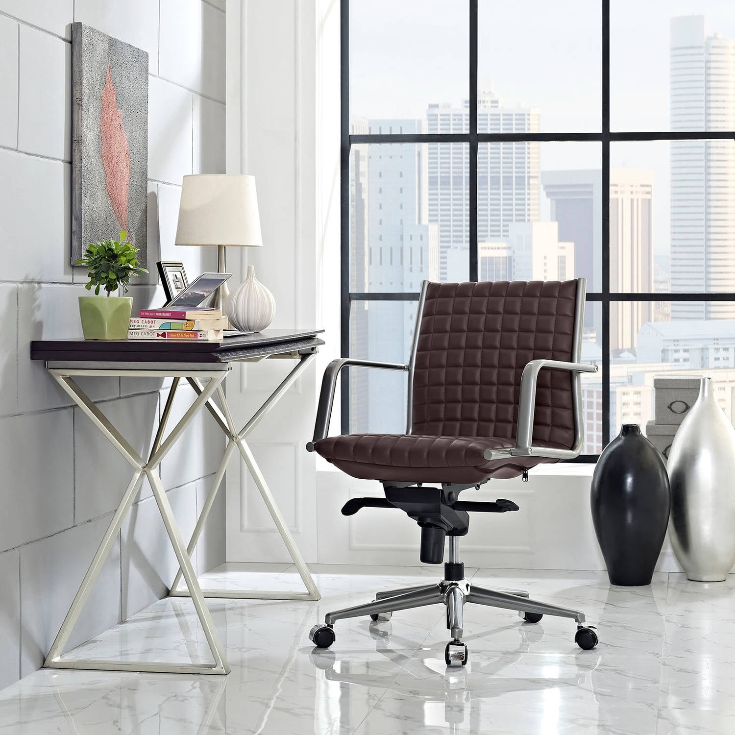 Modway Pattern Office Chair with Armrests, Multiple Colors - Walmart.com