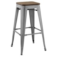 Modway Promenade Metal Bar Side Stool in White - Walmart.com