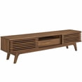 "Modway Render 70"" Mid-Century Modern Wood TV Stand, Walnut Finish ...