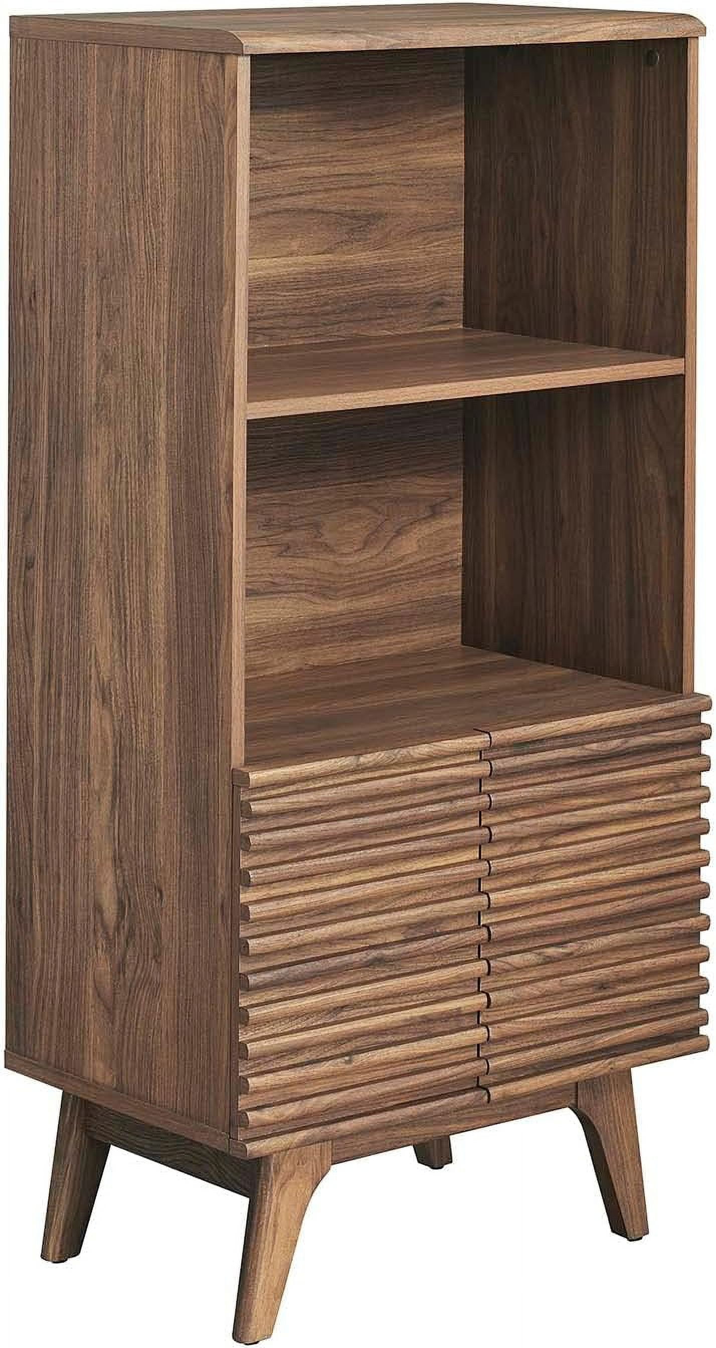 Modway Render Mid-Century Modern Office, Display Cabinet Bookshelf ...