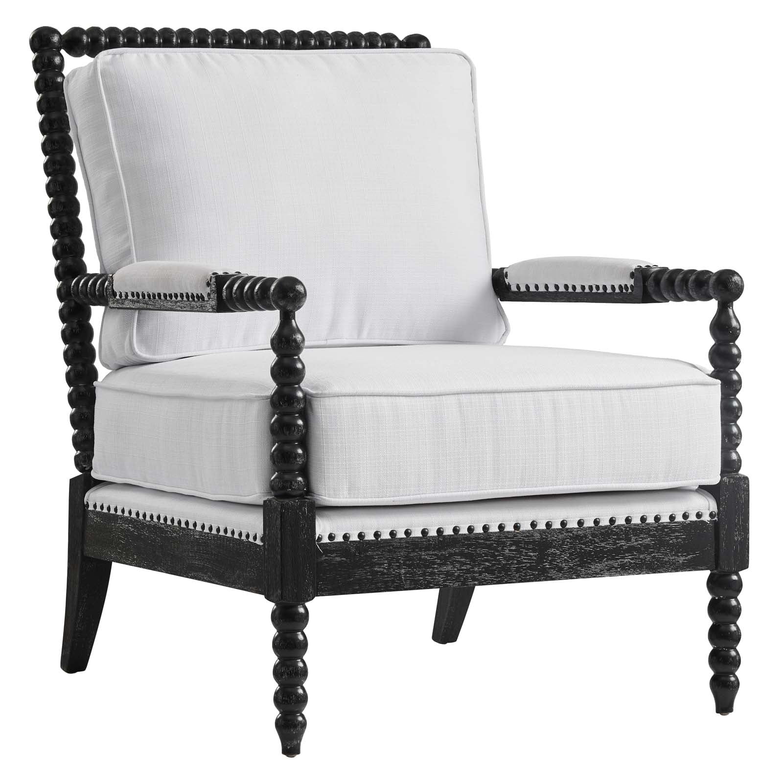 Modway Revel Upholstered Fabric Armchair, White - Walmart.com