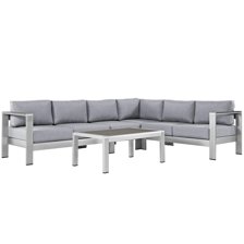 Tahoe 4-Piece Sectional Sofa Set in Gray Gray - Walmart.com