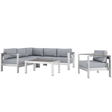Tahoe 4-Piece Sectional Sofa Set in Gray Gray - Walmart.com