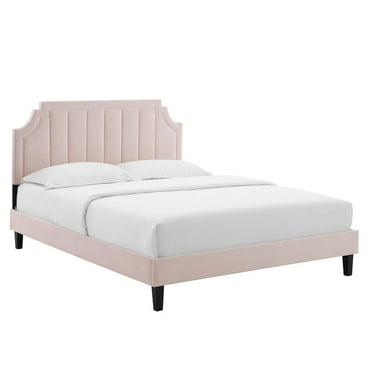 Modway Celine Channel Tufted Performance Velvet King Platform Bed in ...