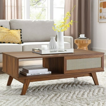 Winsome Wood Morris Coffee Table with 3 Storage Baskets, Espresso ...