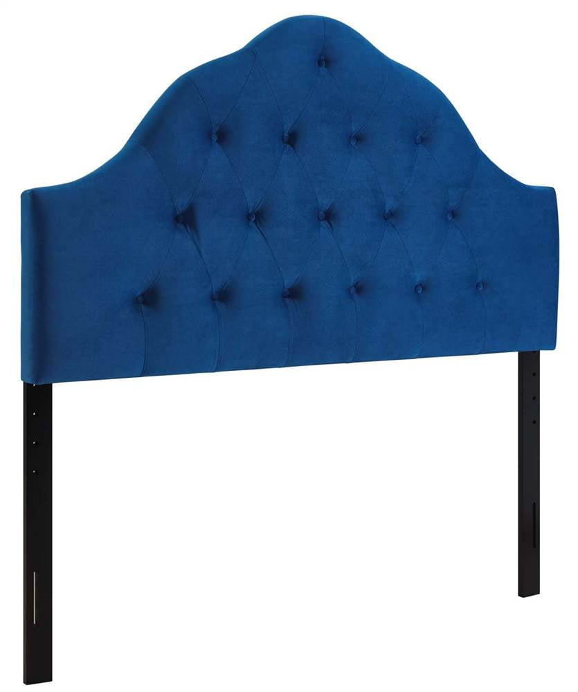Modway Sovereign Diamond Tufted Velvet Full Headboard in Navy - Walmart.com