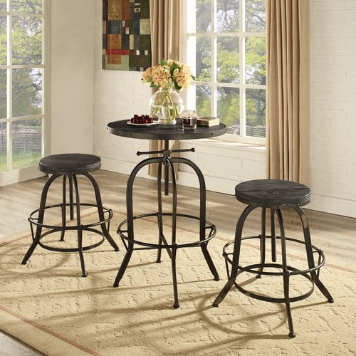 Modway Sylvan 3 Piece Pub Table Set - Walmart.com