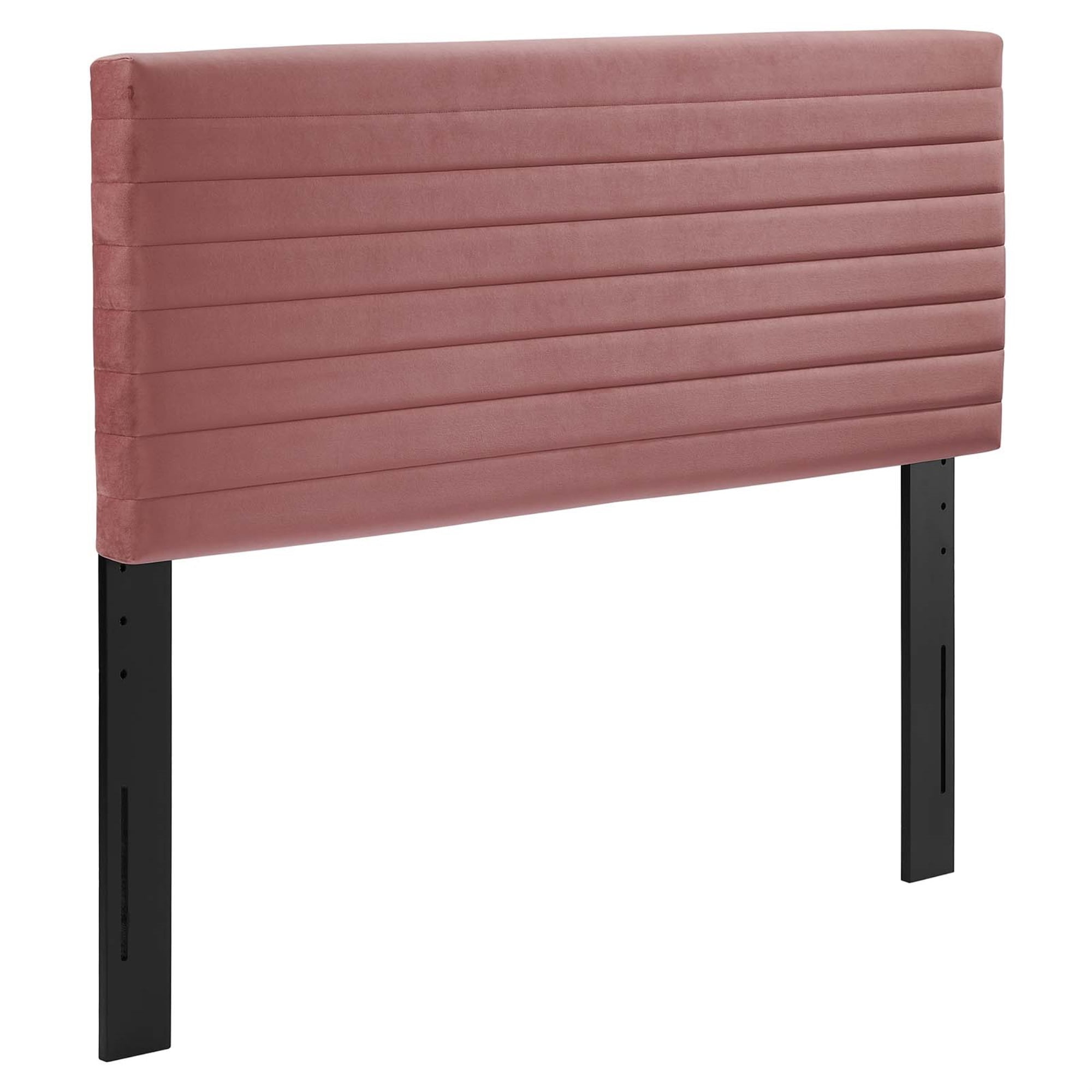 Modway Full Size Tufted Velvet Headboard in Dusty Rose - Walmart.com