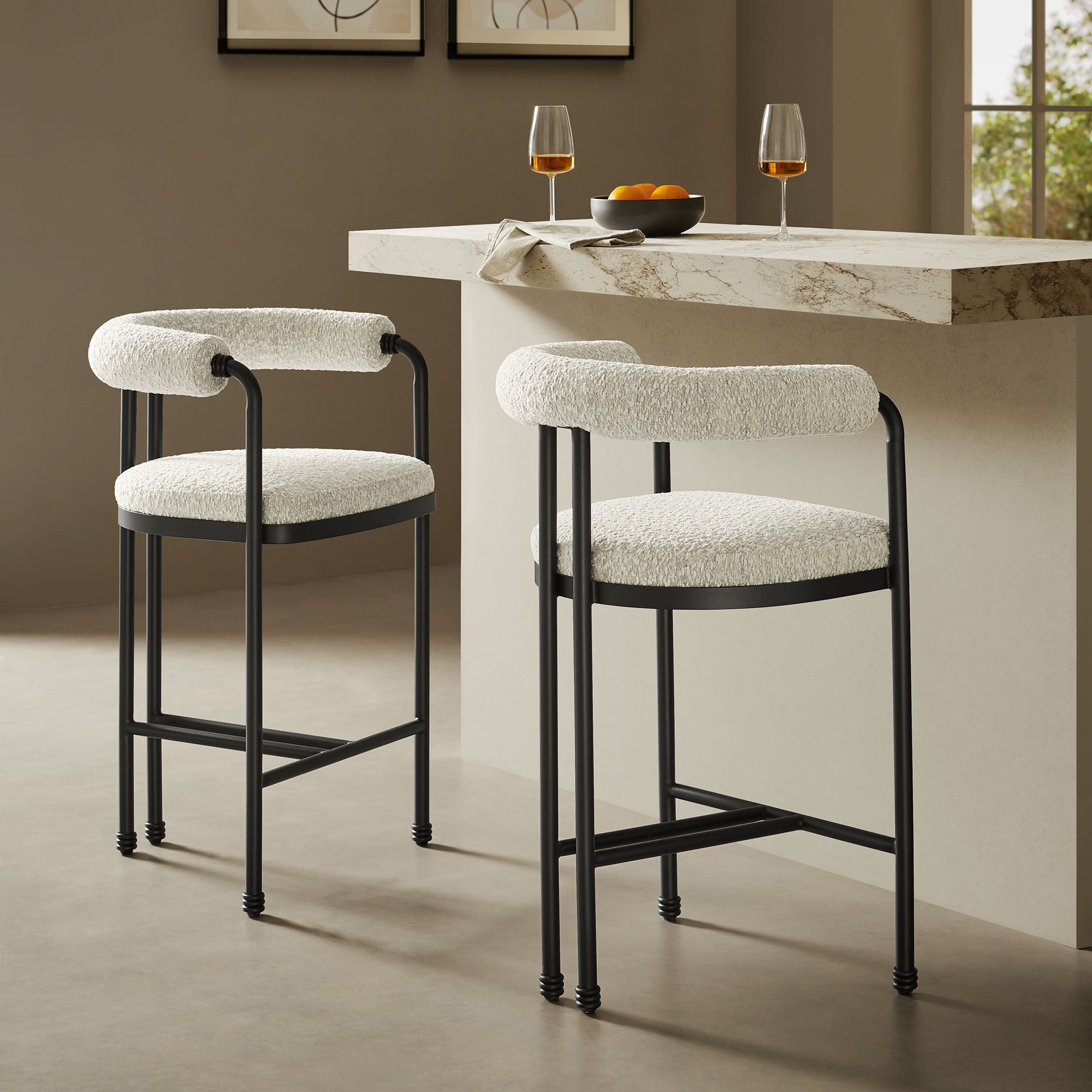 Modway Turin Counter Stool in Black Pearl - Walmart Business Supplies