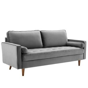 Modway Exalt Tufted Performance Velvet Sofa in Dusty Rose - Walmart.com