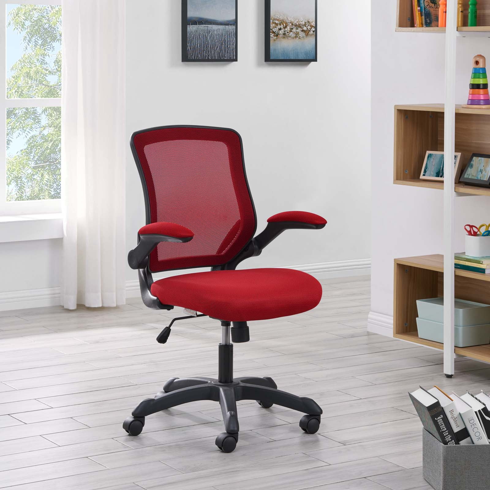 Modway Veer Mesh Office Chair in Red - Walmart.com