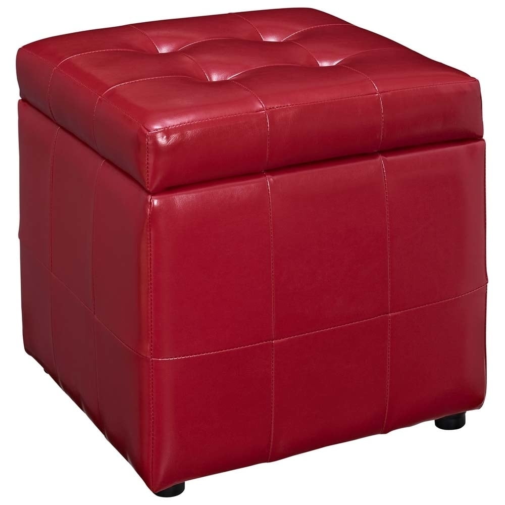 Modway Volt Leatherette Storage Ottoman, Multiple Colors - Walmart.com