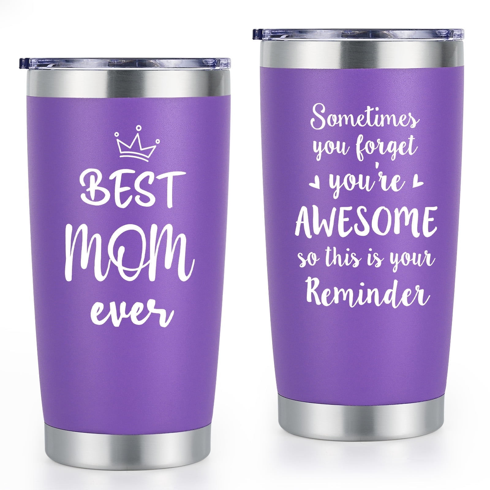 LiqCool Best Mom Ever Tumbler, Vacuum Insulated Coffee Mug, 20 fl oz ...