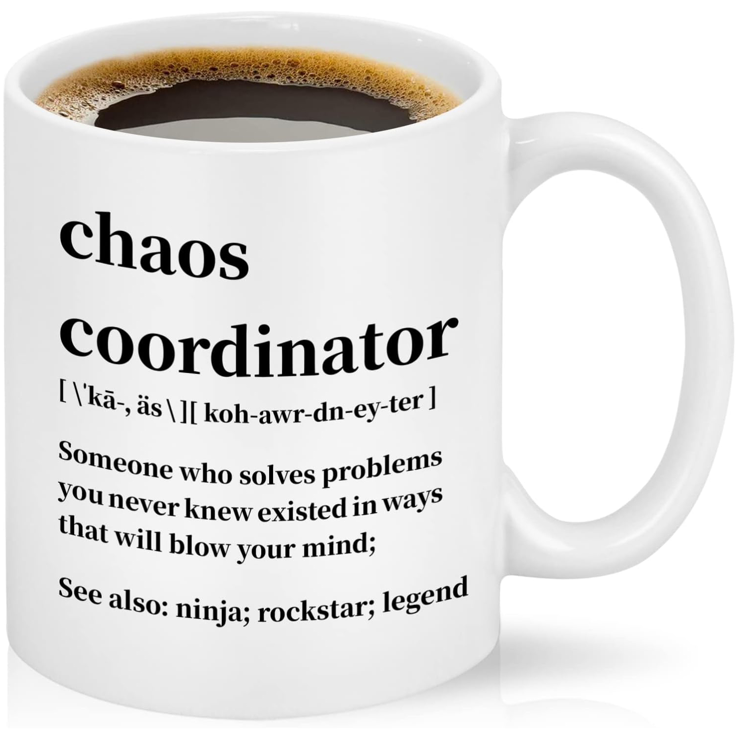 Modwnfy Chaos Coordinator Mugs Gifts, Office Coordinator Mugs, Office Gifts for Coworkers, Boss ...
