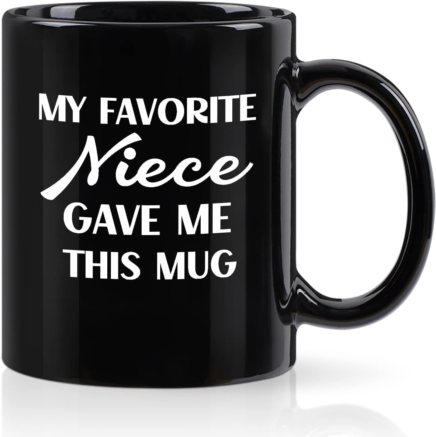 Modwnfy My Favorite Niece Gave Me This Coffee Mug, Father's Day Uncle Gifts, Ceramic Black 11 Oz ...