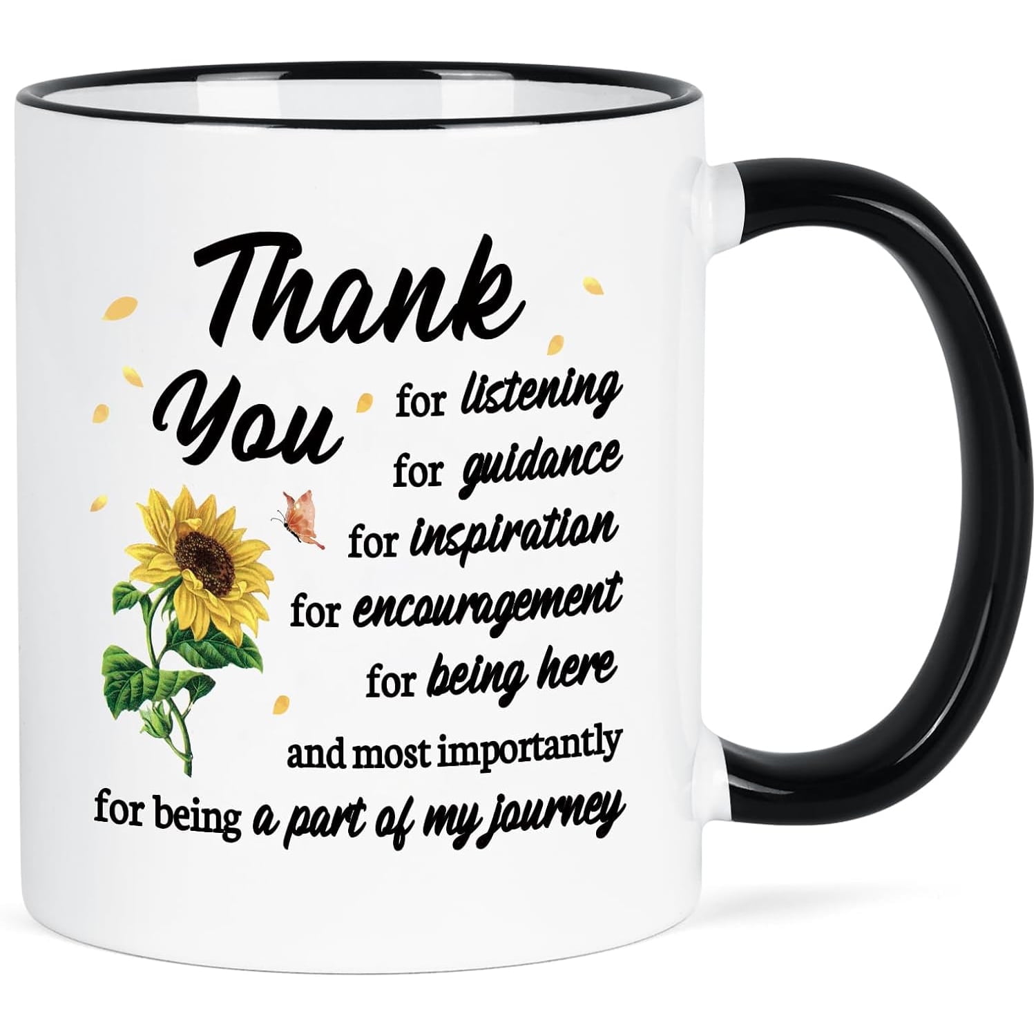Futtumy Thank You Gifts Mug Ceramic Coffee Cup 11 fl oz White for Men ...